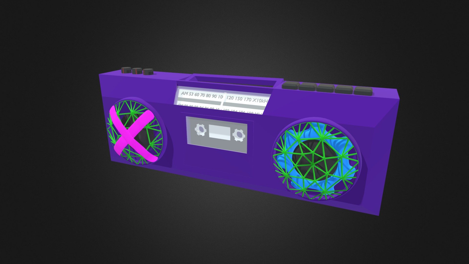 Tape player - Download Free 3D model by DoubleTrouble (@AJLENb ...