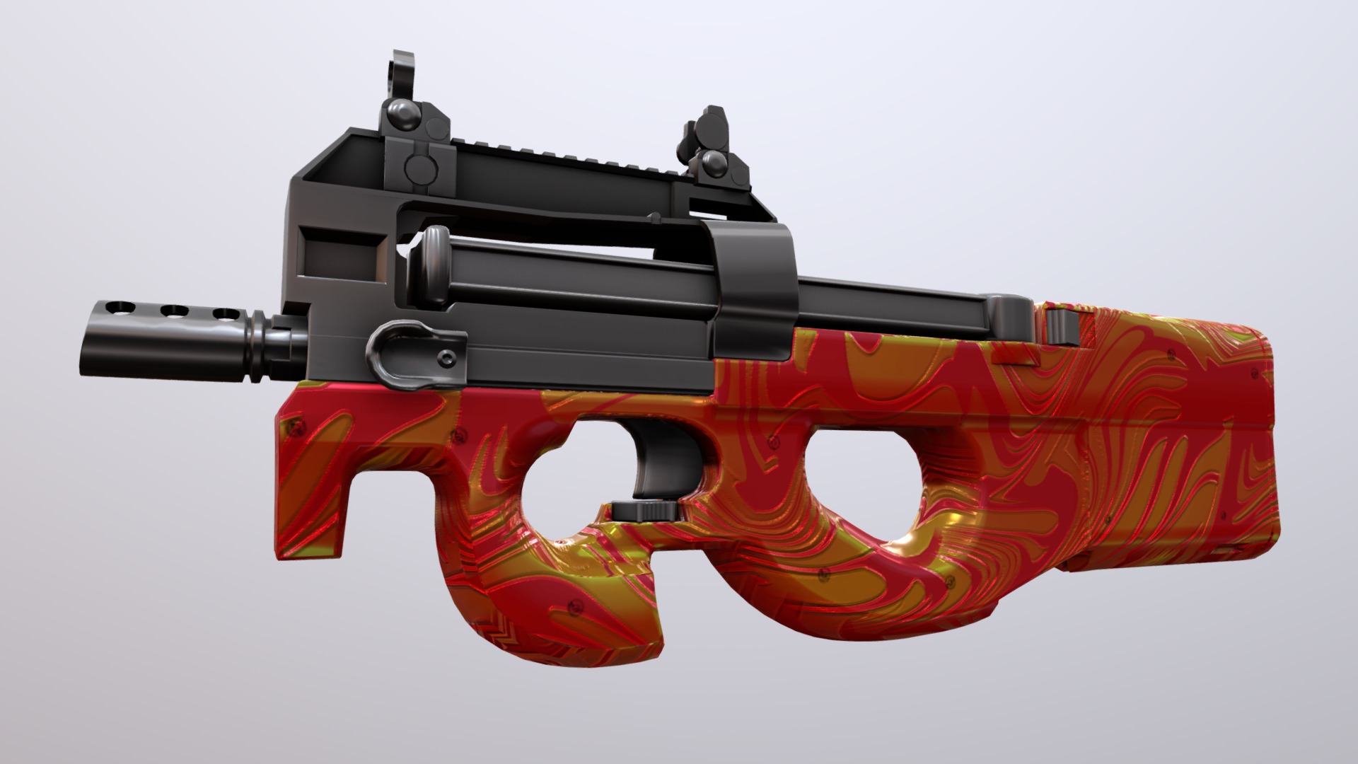 P90 | FALL - 3D model by dC98 [9544240] - Sketchfab