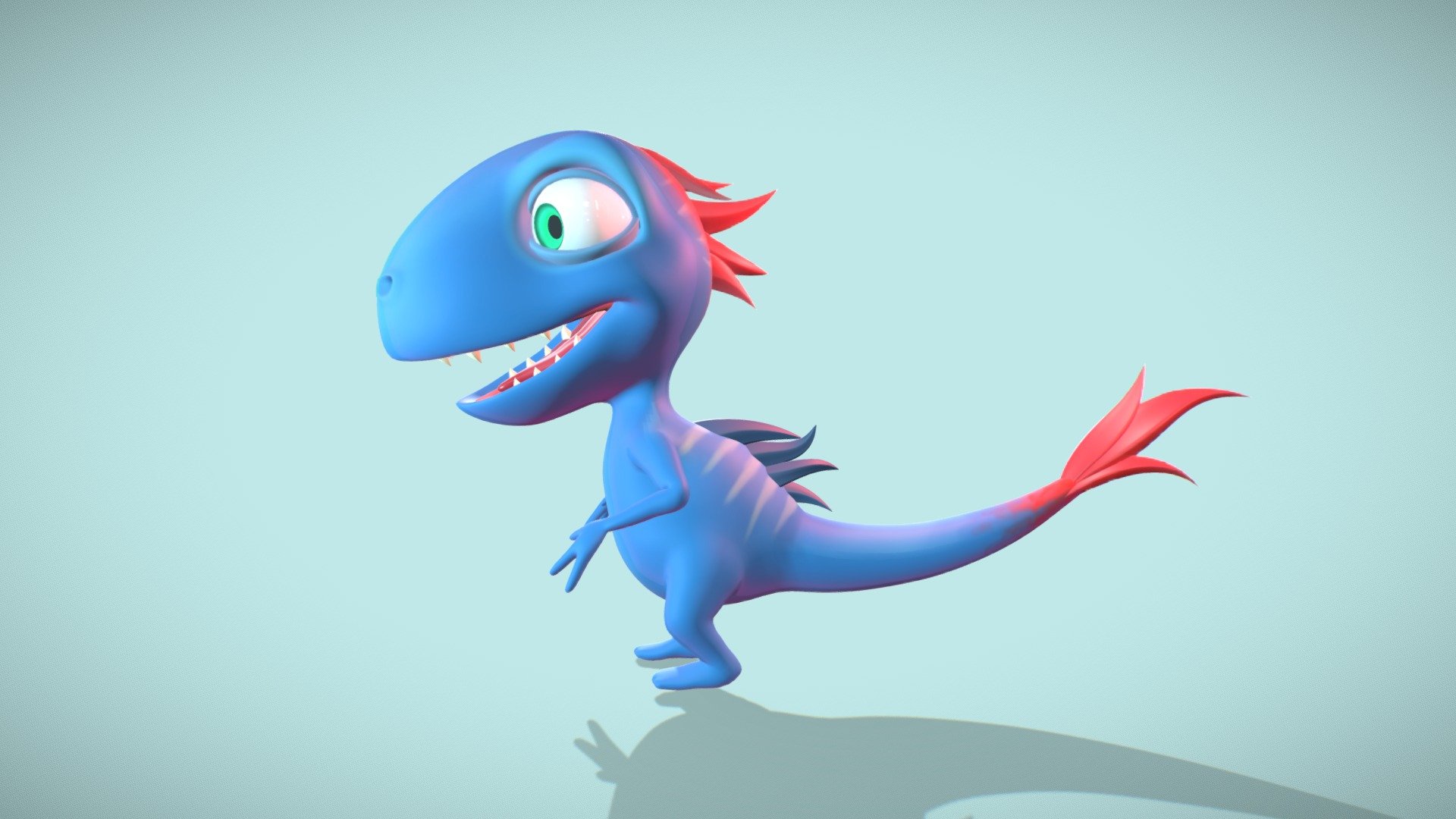 Trym Troodon from "Dinosaurgjengen" - 3D model by Stefan William ...