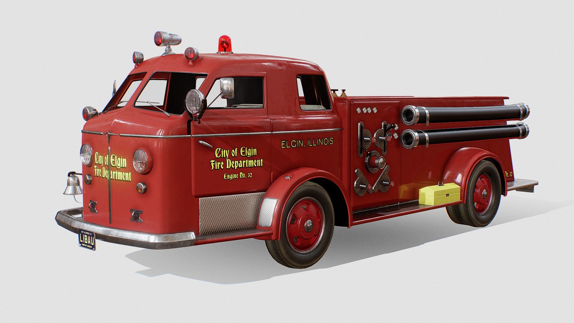 1940s US Fire Truck (Based on American LaFrance) - Buy Royalty Free 3D model by Libau Media ...
