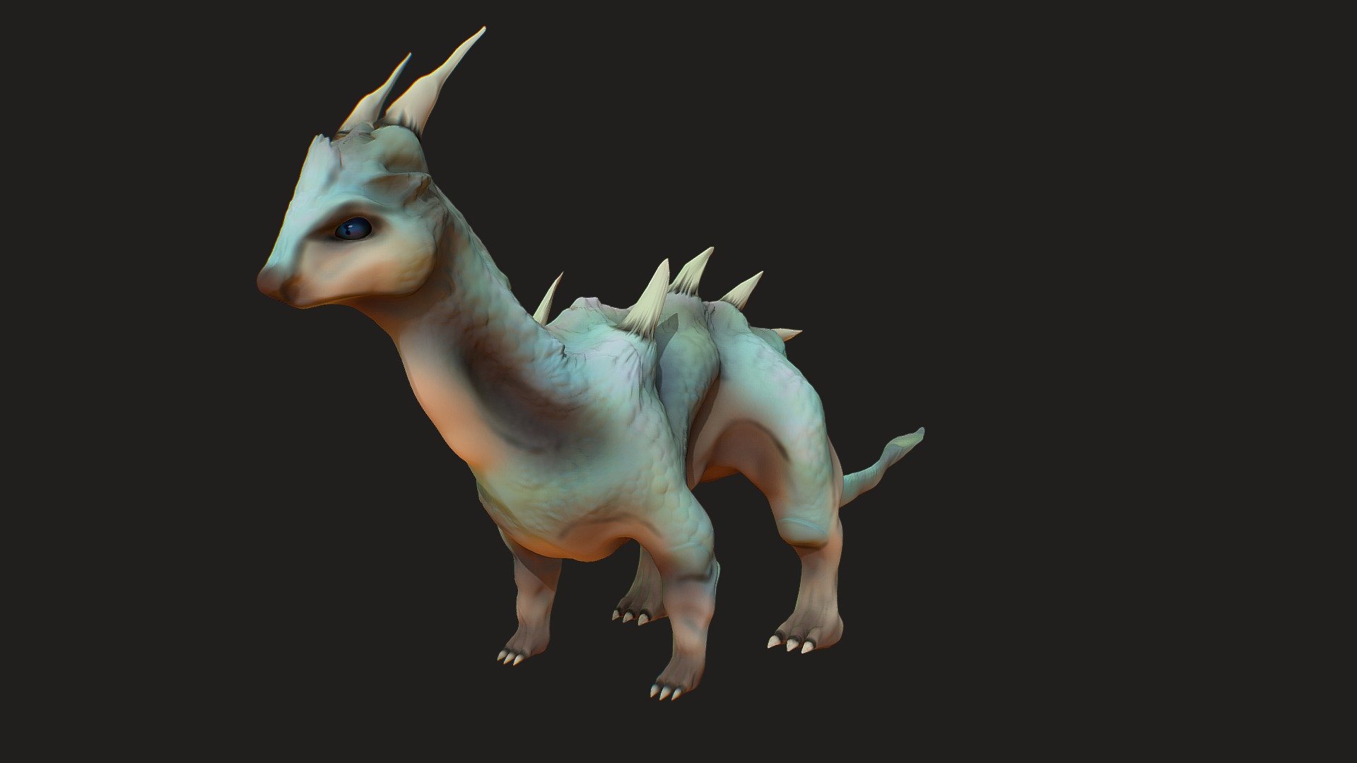 Deer Dragon - High Poly - Download Free 3D model by Camileytor [95494a7 ...