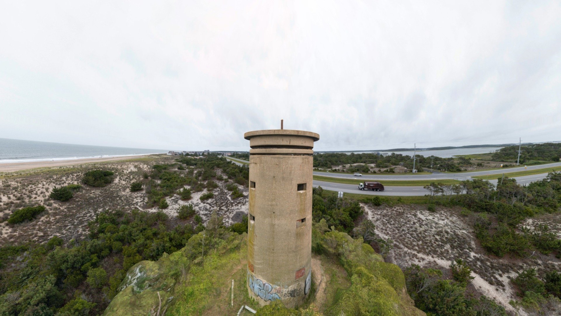 WWII Observation Tower #1, Fenwick Island DE - 3D model by IU3D ...