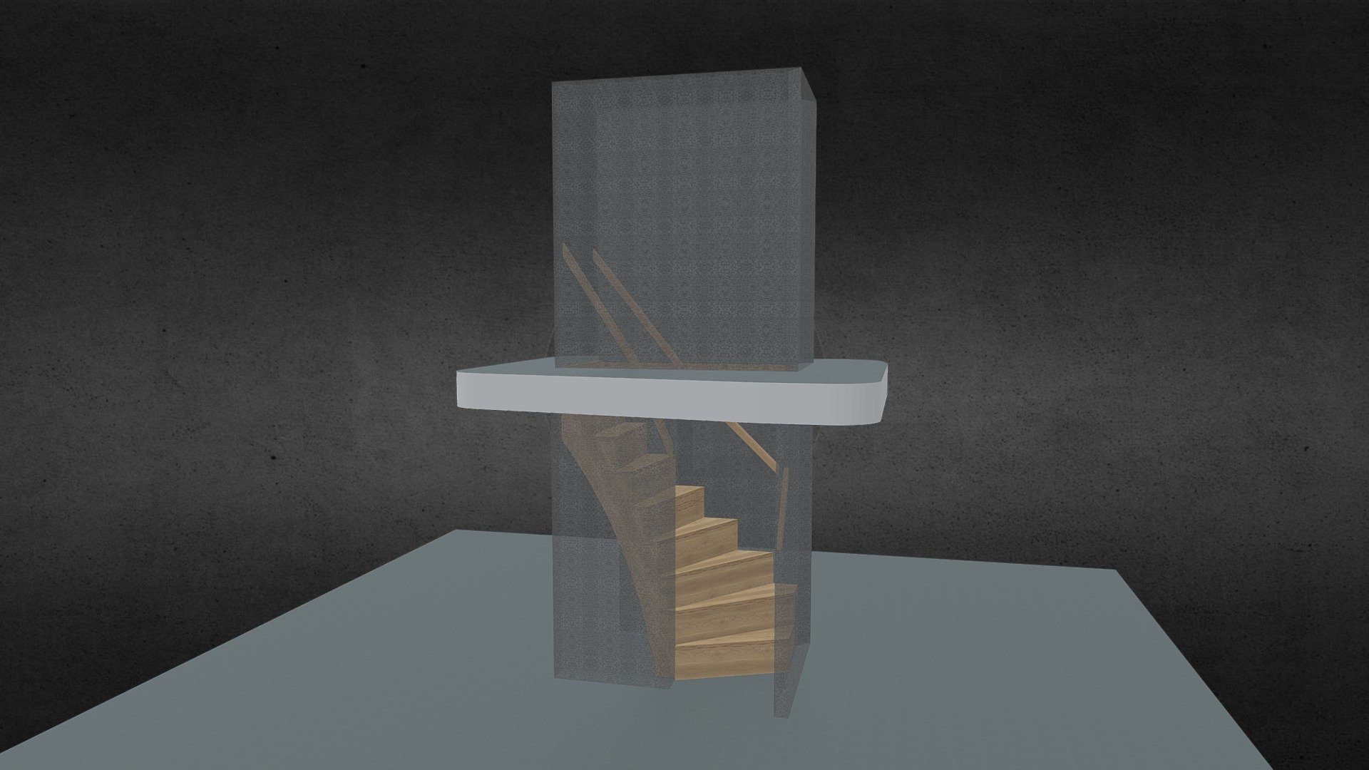 Fagerasen155-S Stair2 - Download Free 3D model by zydrunas (@zydrunaslhm) [954f785] - Sketchfab