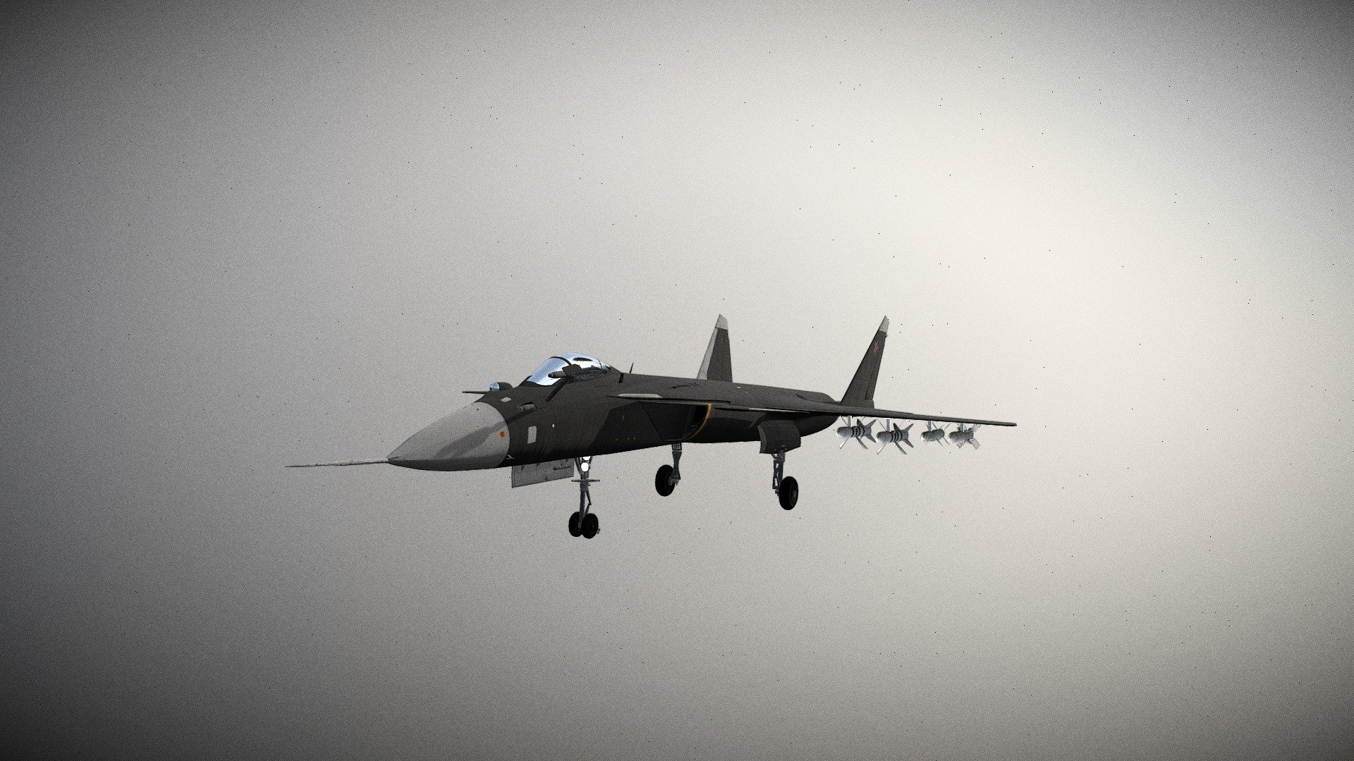 Sukhoi Su-47 3D Model - Download Free 3D model by thomas333 [954fb6a ...