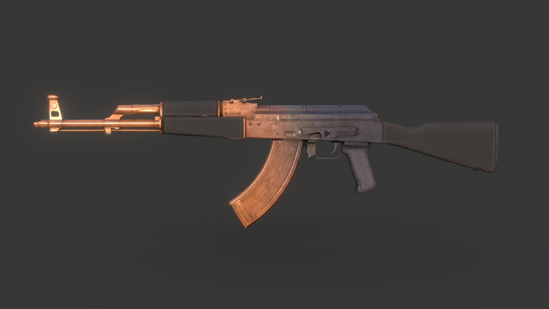 AK-47 Copper Shift CS2 Skin - 3D model by Mikołaj Michalak (@M_Michalak) [9550cd6] - Sketchfab