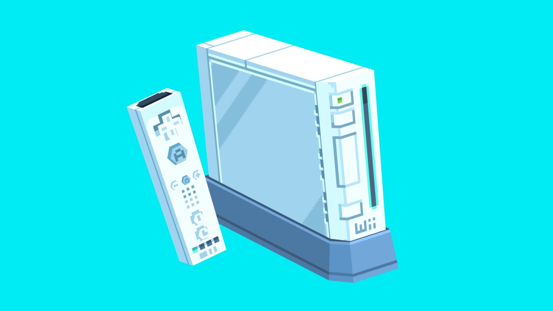 Nintendo Wii - 3D model by Violet (@violxiv) [9552175] - Sketchfab