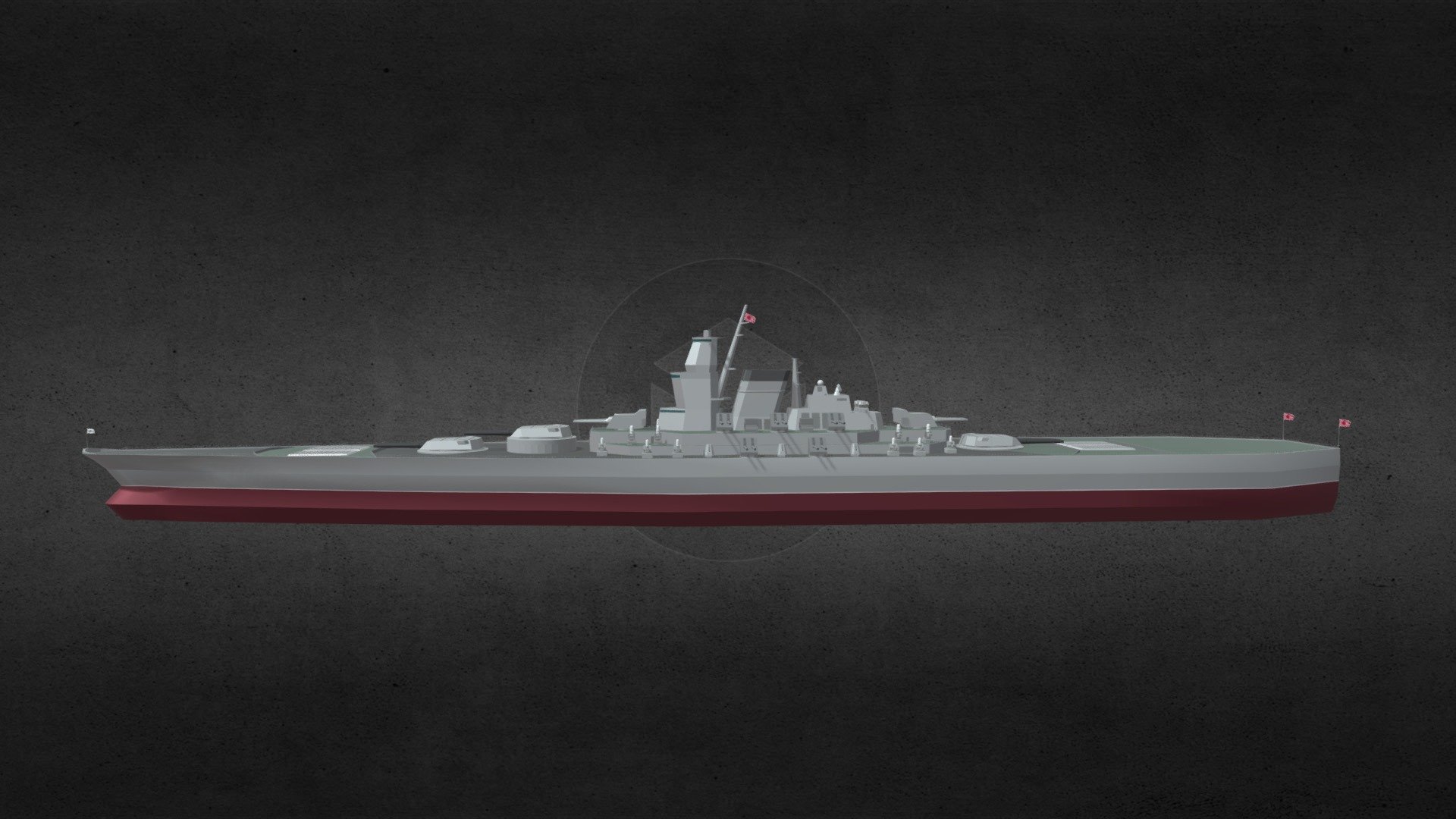Super Yamato-class Modern BattleShip!! - 3D model by FeriseCAT [9552698 ...