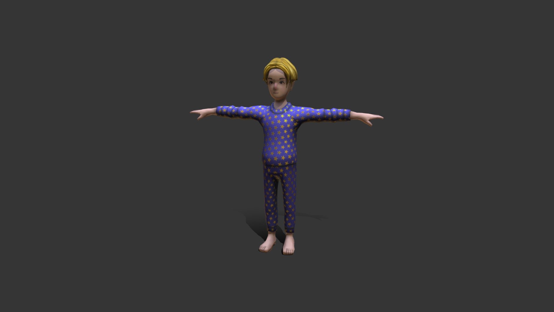 Character Pajama Boy Lowpoly rigged - Buy Royalty Free 3D model by ...