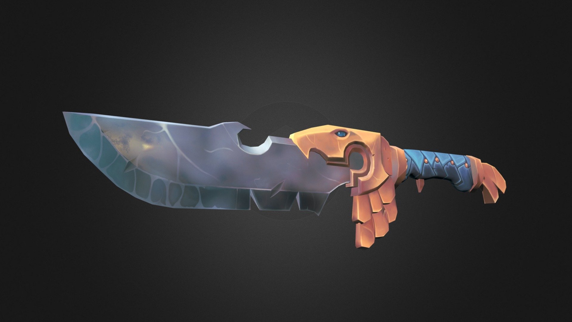 Stylized knife - 3D model by myltik [9553314] - Sketchfab