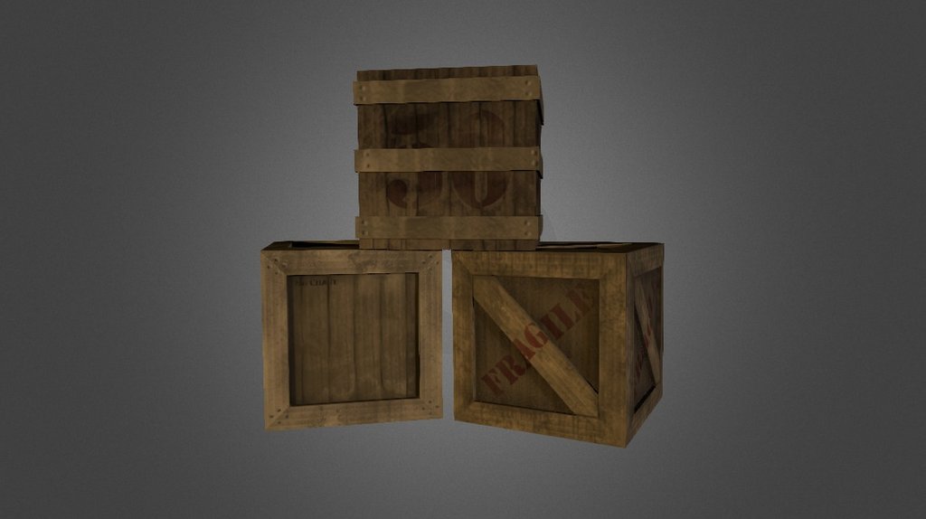 Crates - 3D model by coxy [95603e8] - Sketchfab