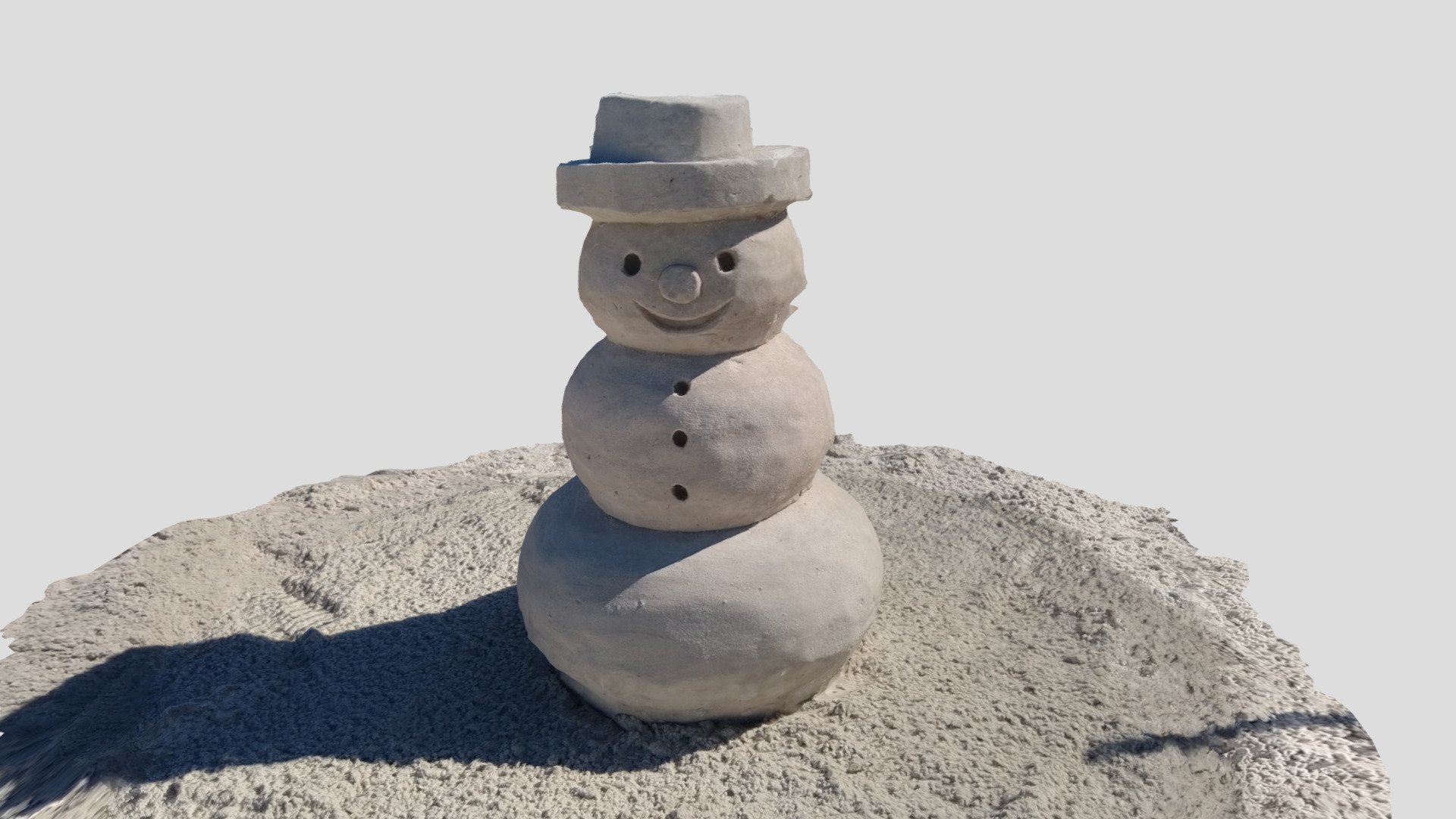 Snowman Sand Sculpture - Download Free 3D model by saltmedia (@271films ...