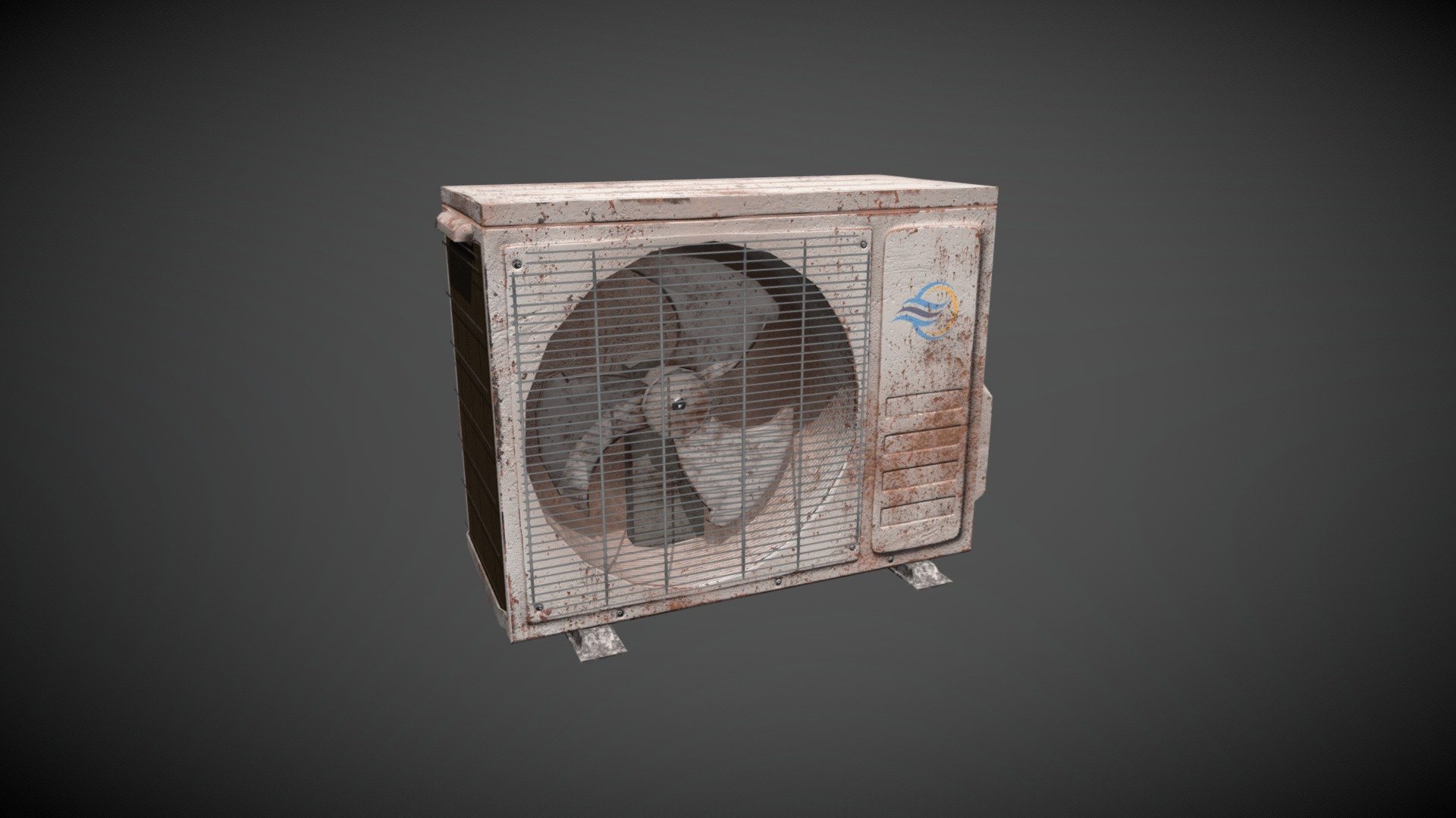 Grungy Low Poly Air-conditioning Unit - Download Free 3D model by Evie ...