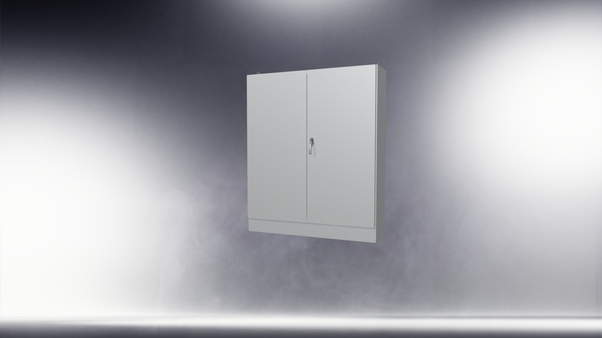 Dual access free standing double door enclosure - 3D model by EXM ...