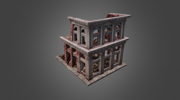 Large Burnt Building - 3D model by Tony Indindoli (@tonyind) [9563450 ...