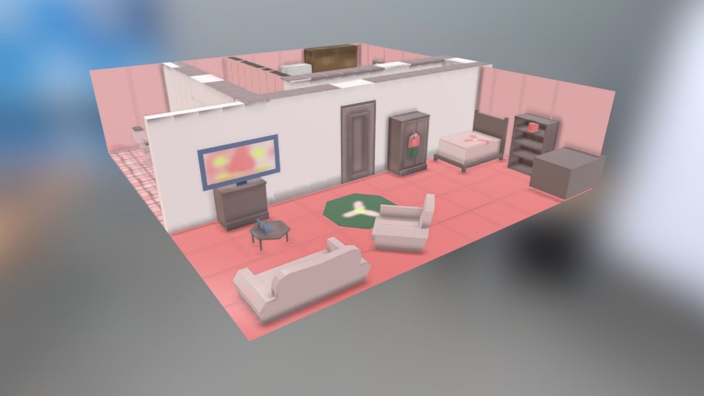 Pink Room Stage - 3D model by Luddeagle [9563e2b] - Sketchfab