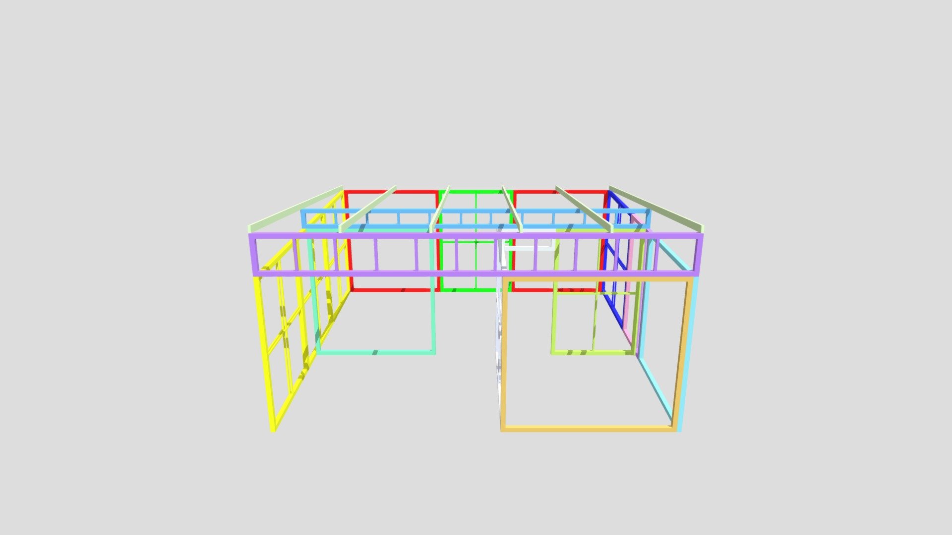 Modular Steel Chalet – 45m² - 3D model by m.lopez [956489e] - Sketchfab