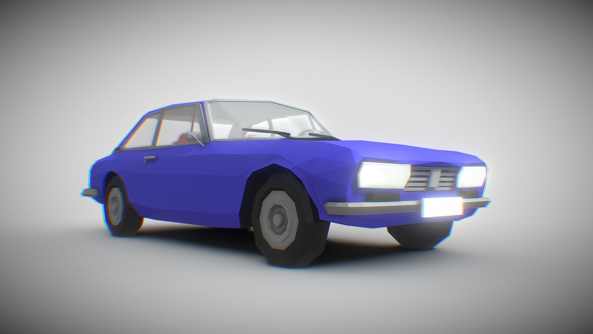 Peugeot 504 coupé [Low Poly] - Download Free 3D model by Islide ...