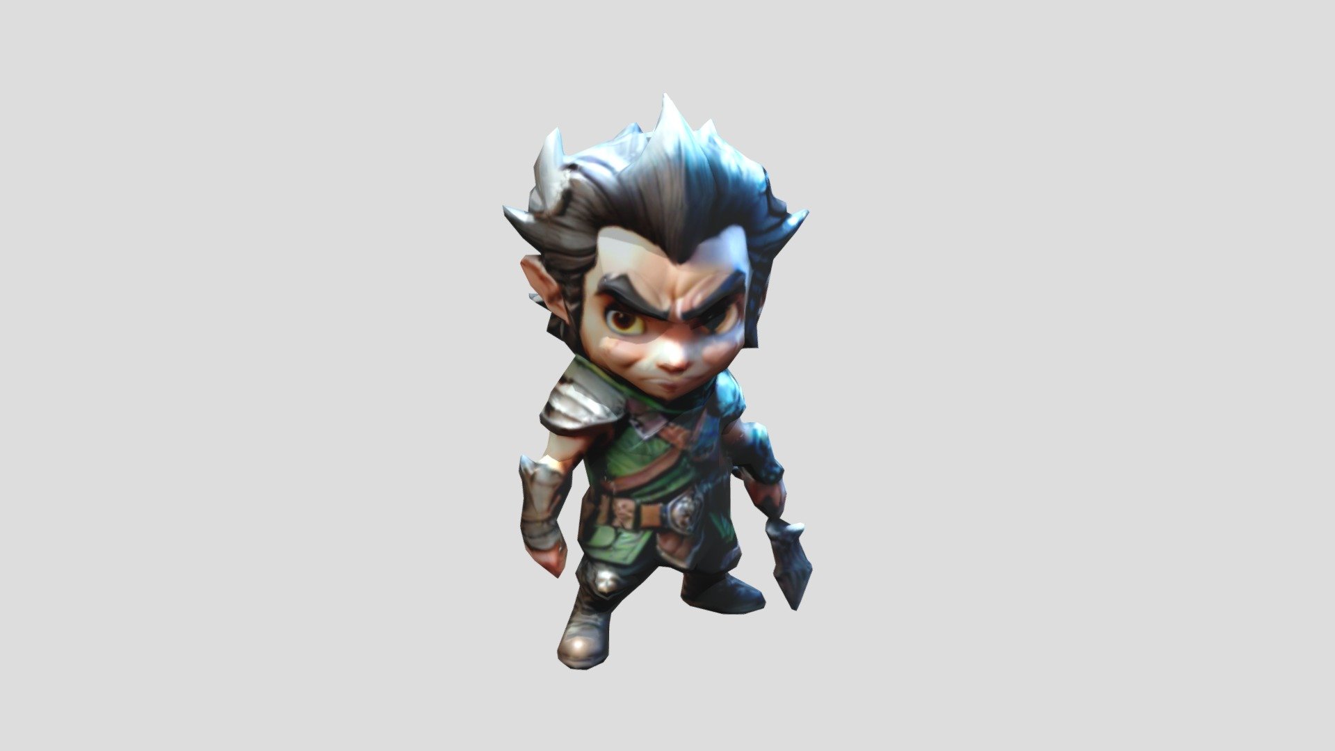 Annoyed warrior elf with a sharp gaze and determ - Download Free 3D ...