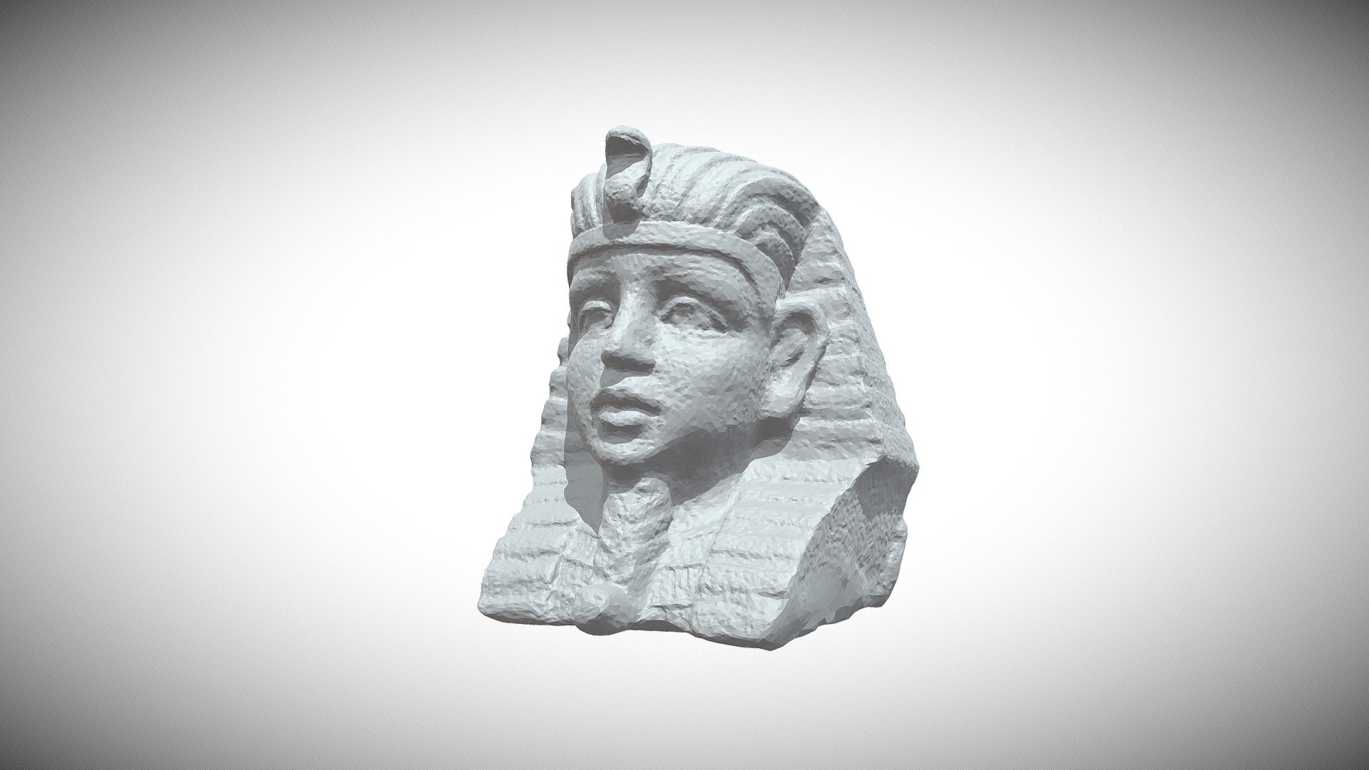 Egyptian Statue Head Of Tutankhamun (King Tut) - 3D model by Olly ...