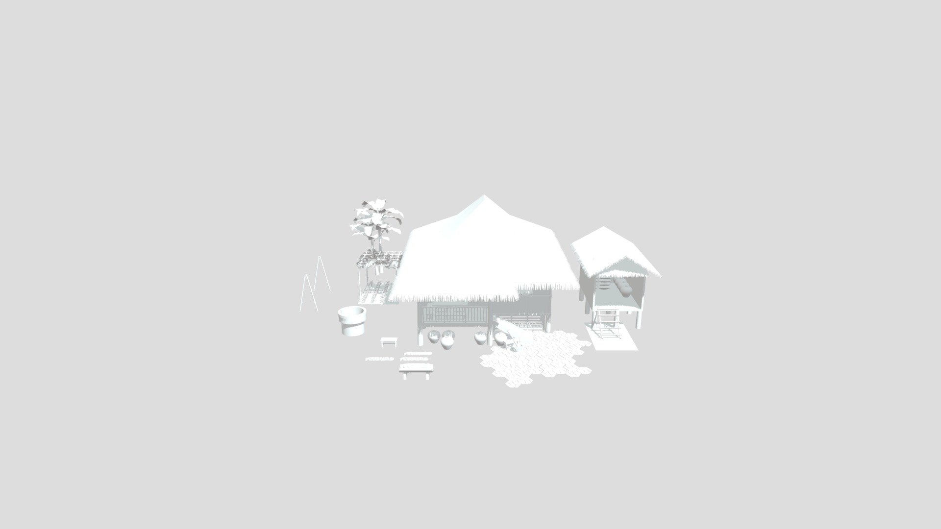 Metamedia 220810JP Bahay Kubo 01 - 3D model by jonathanpelonia2004 ...