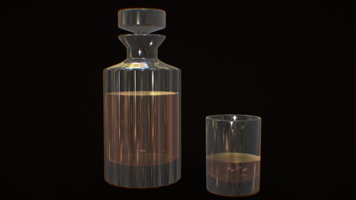 Whiskey-flask 3D models - Sketchfab