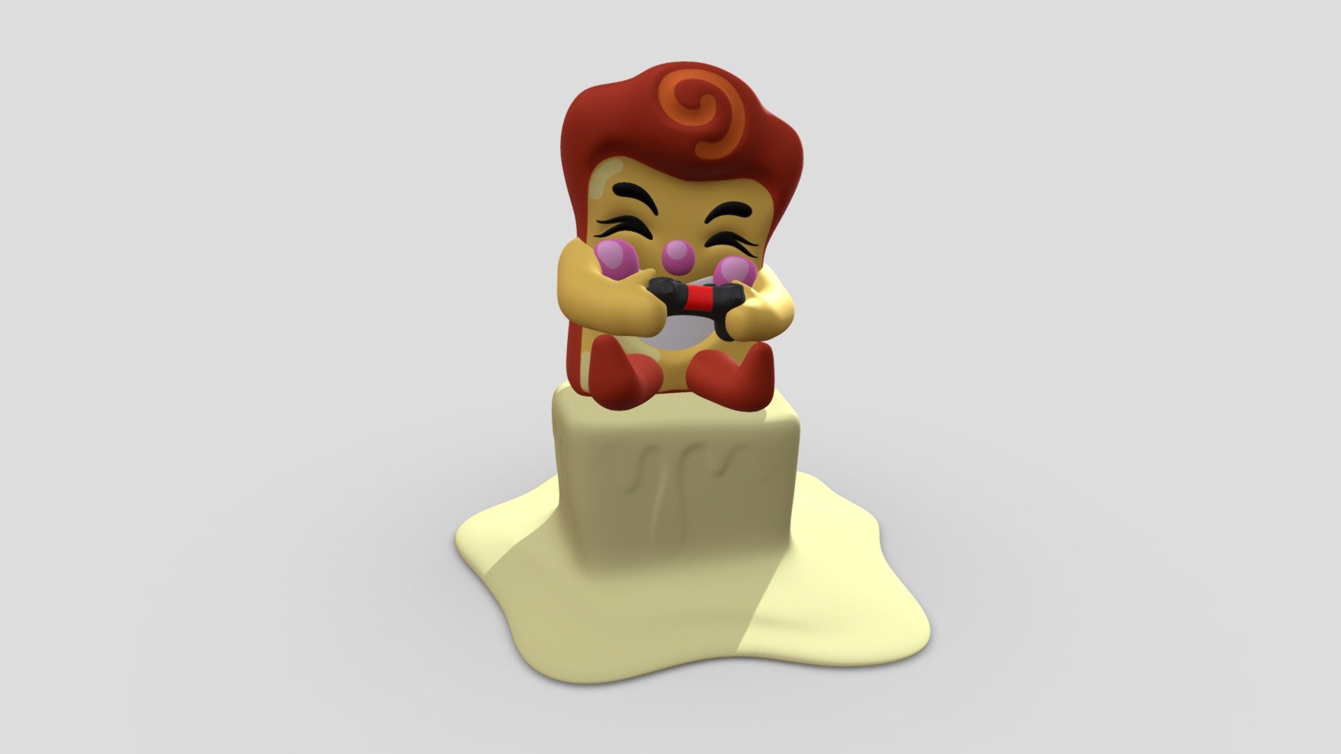 Brand Mascot: "Playful Toasty in Butter" - 3D model by Tipping Toast ...