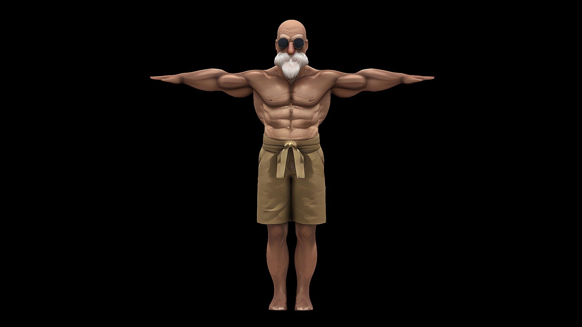Master Roshi from Dragon Ball - 3D model by yugengen [9573476] - Sketchfab
