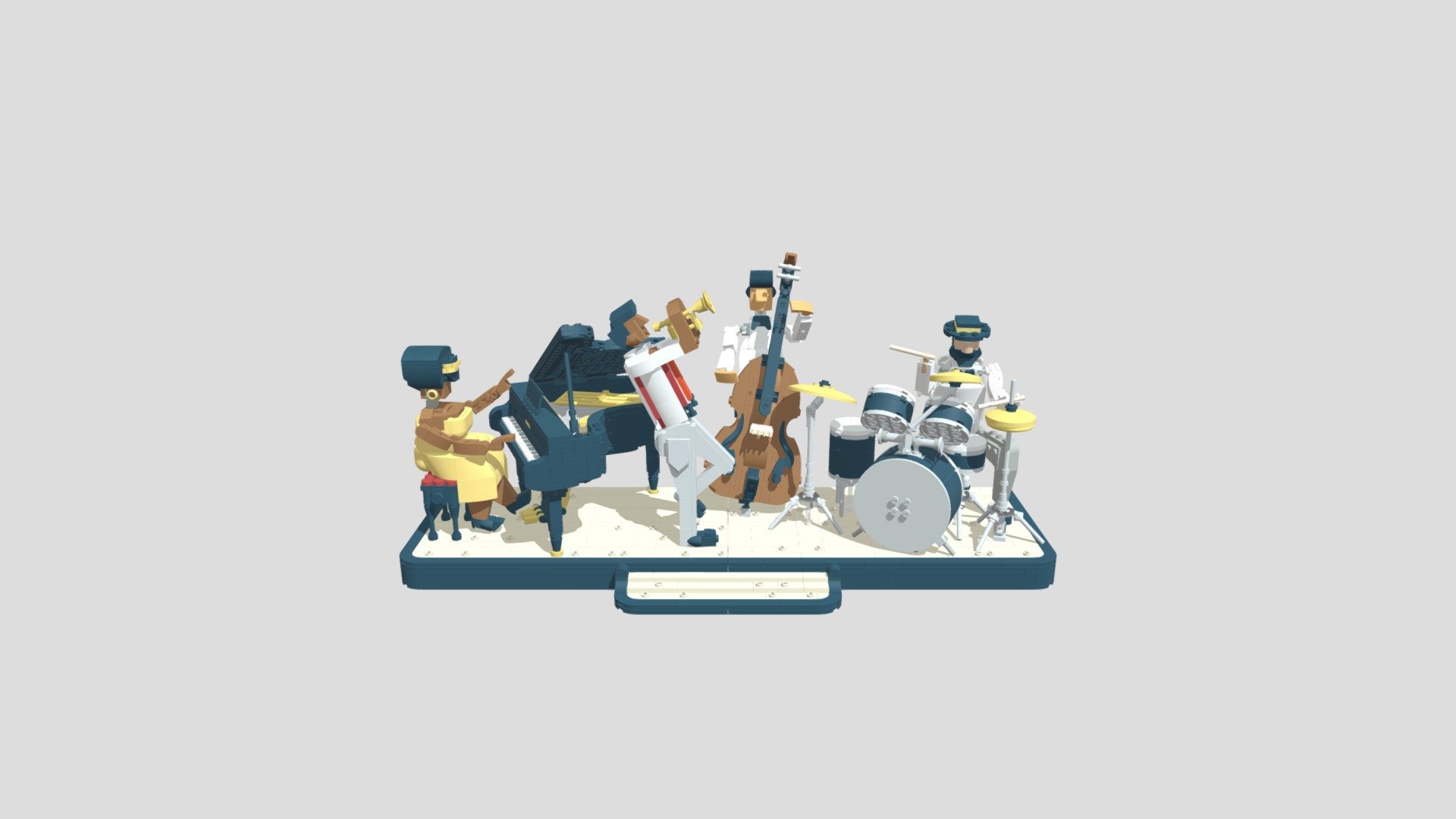 Jazz Band - 3D model by simonwedege [9573548] - Sketchfab