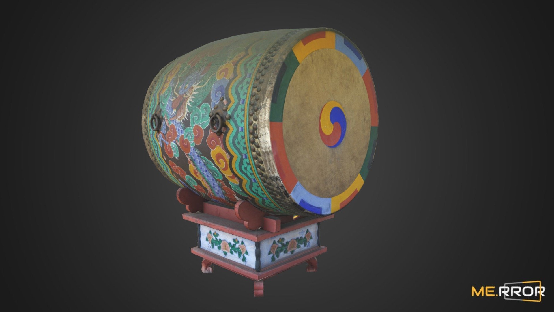 [Game-Ready] Korean Traditional Drum called Buk - Buy Royalty Free 3D ...