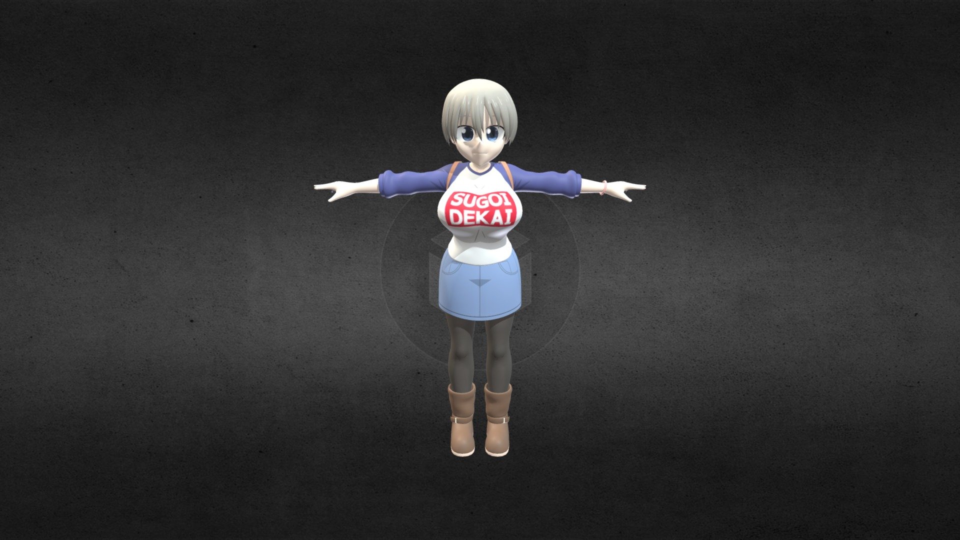 Hana Uzaki - Download Free 3D model by E.N.I (@lg603770) [957bfa8 ...