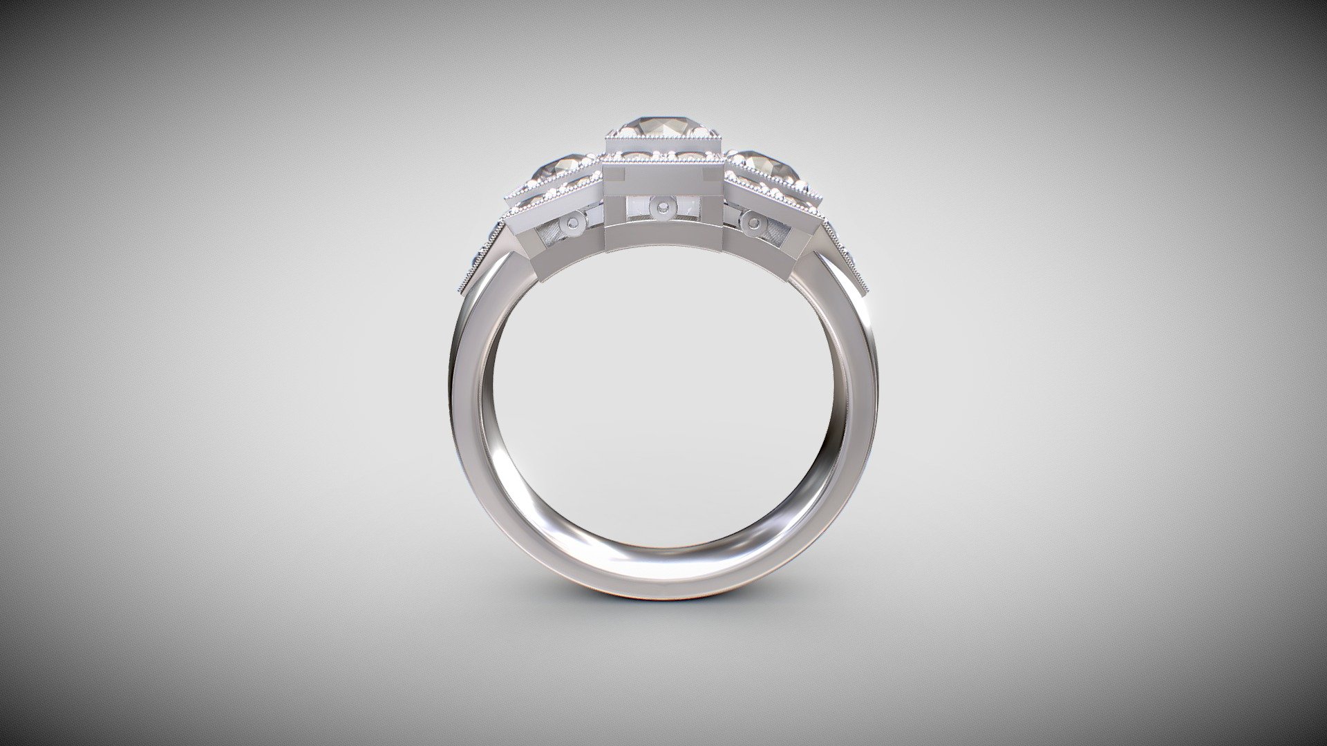 Diamond ring - 3D model by Wasif_CGI [957e515] - Sketchfab