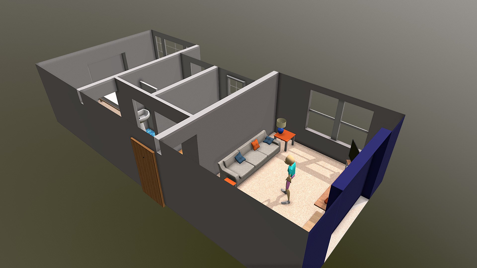 Pete's Flat - 3D model by justhills [957f5a9] - Sketchfab