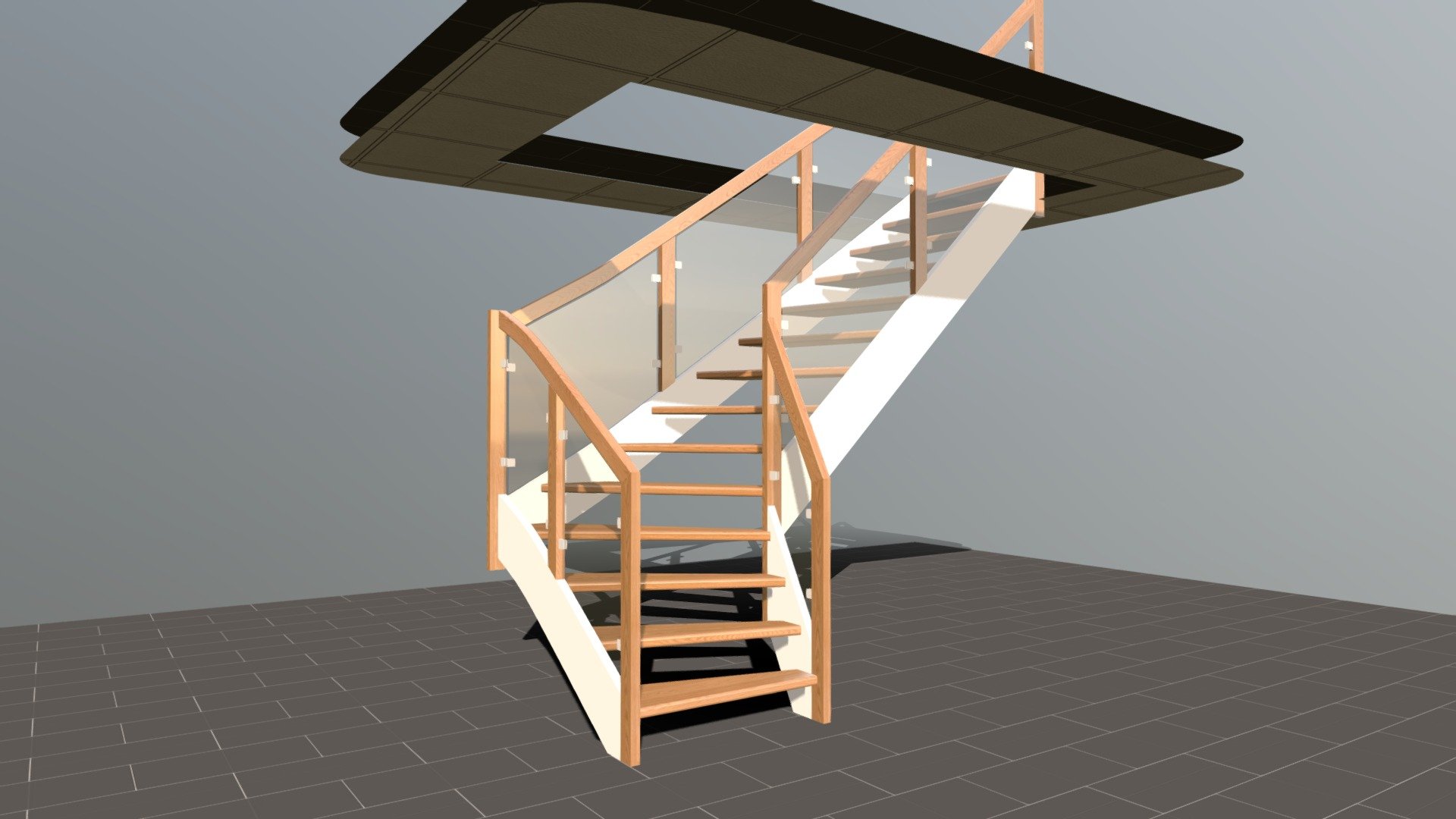 Trappa glas - Download Free 3D model by TimWallmark [9580091] - Sketchfab