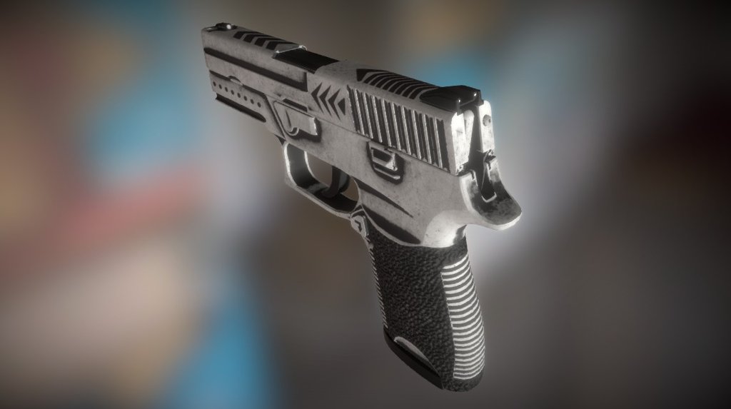 P250 | Cerakote - White - 3D model by yuv912 [9580e6b] - Sketchfab