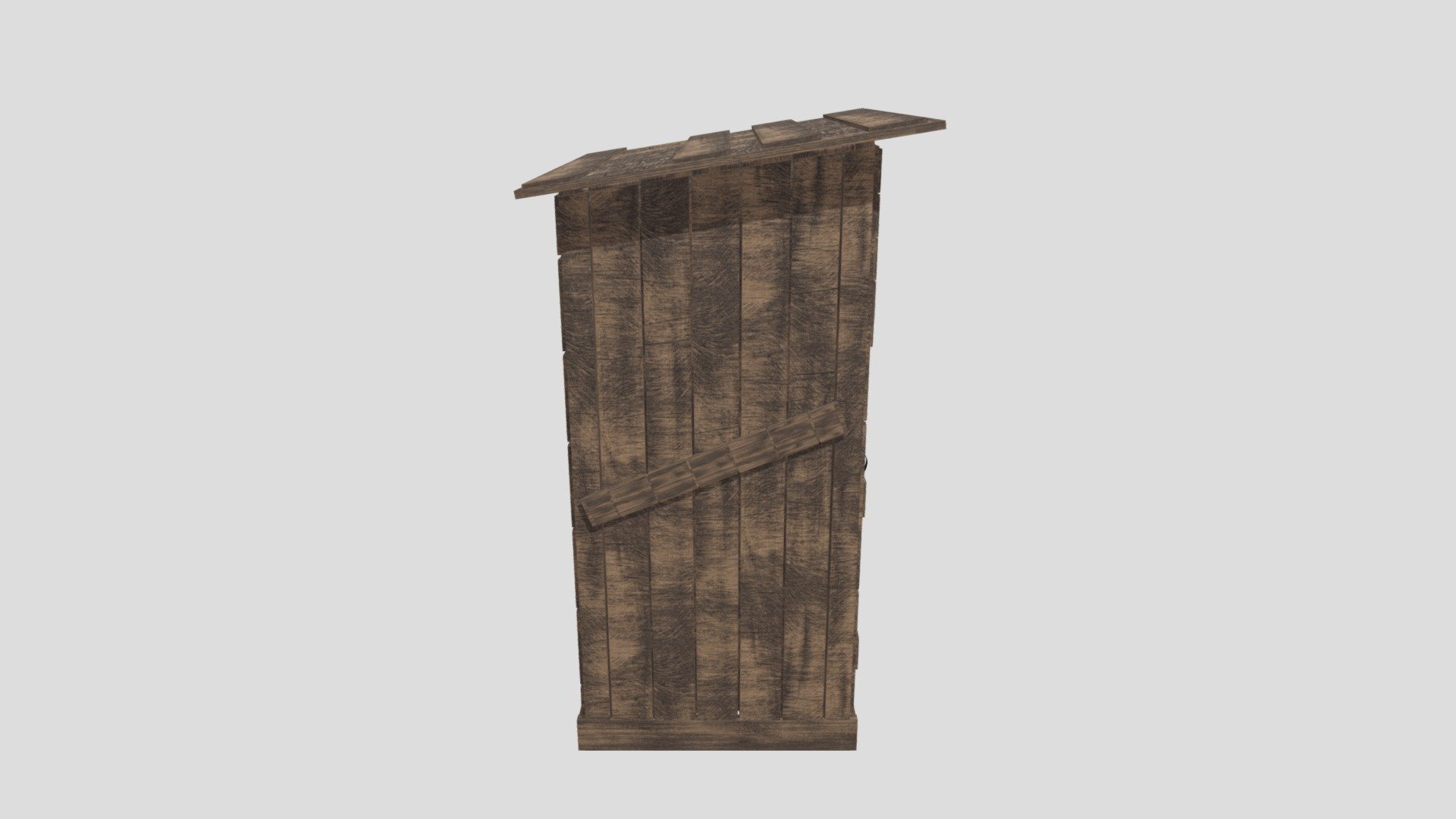 Rustic Wooden Outhouse | Low-Poly | PBR - 3D model by TDR (@nusunttdr ...