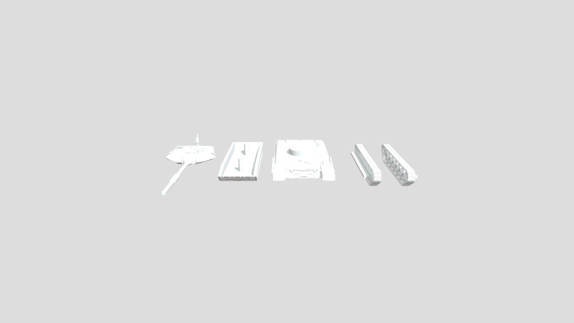 M1 Abrams Tank Model Kit - 05 Parts - 3D model by bayden.wright96 ...
