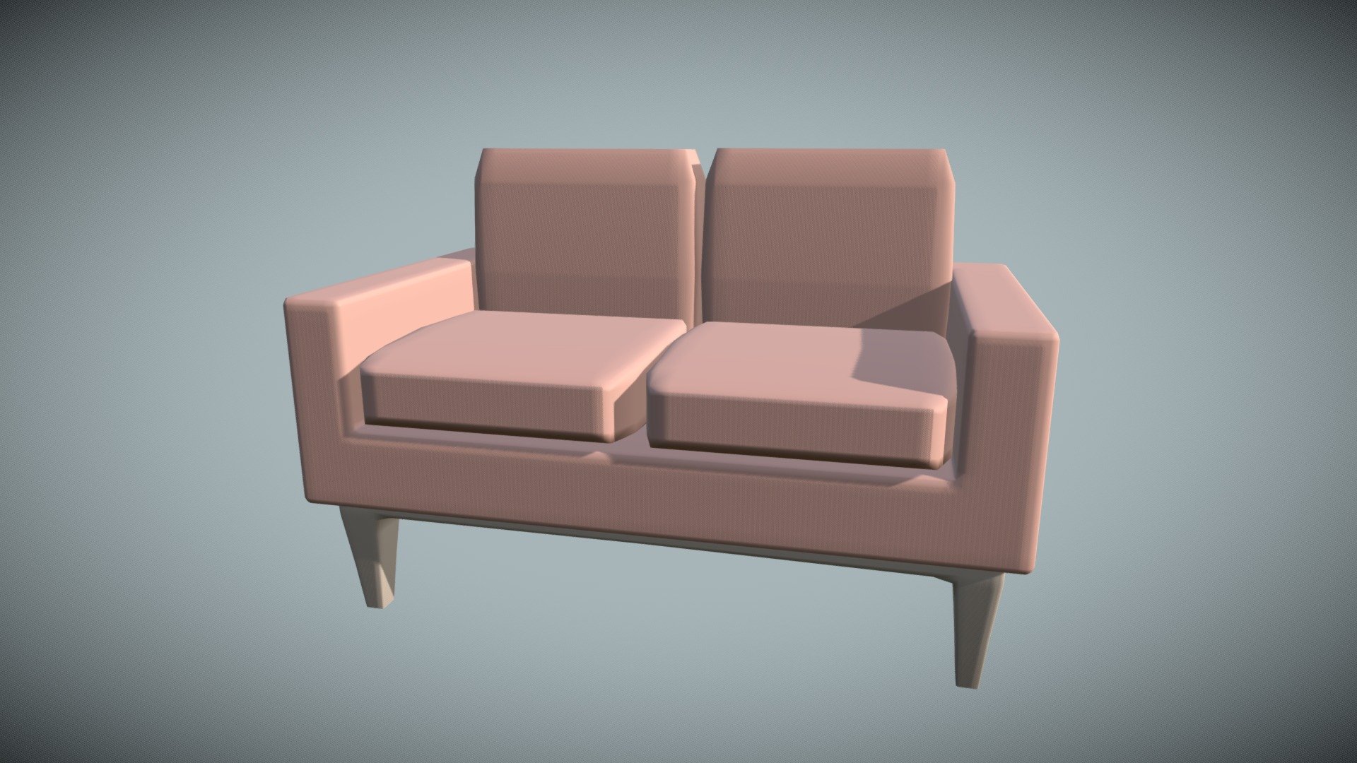 Low Poly Sofa - Download Free 3D model by JustcallmeToki [958aed1] - Sketchfab