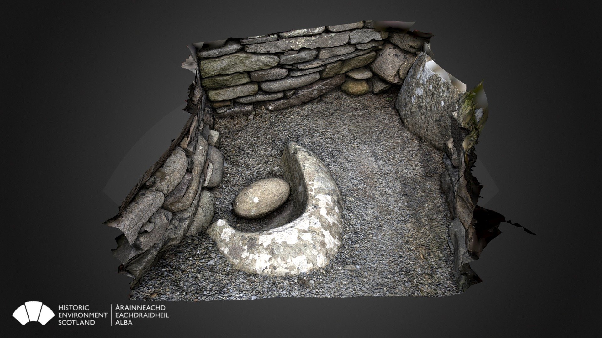 Trough Quern, Jarlshof - 3D model by Historic Environment Scotland ...