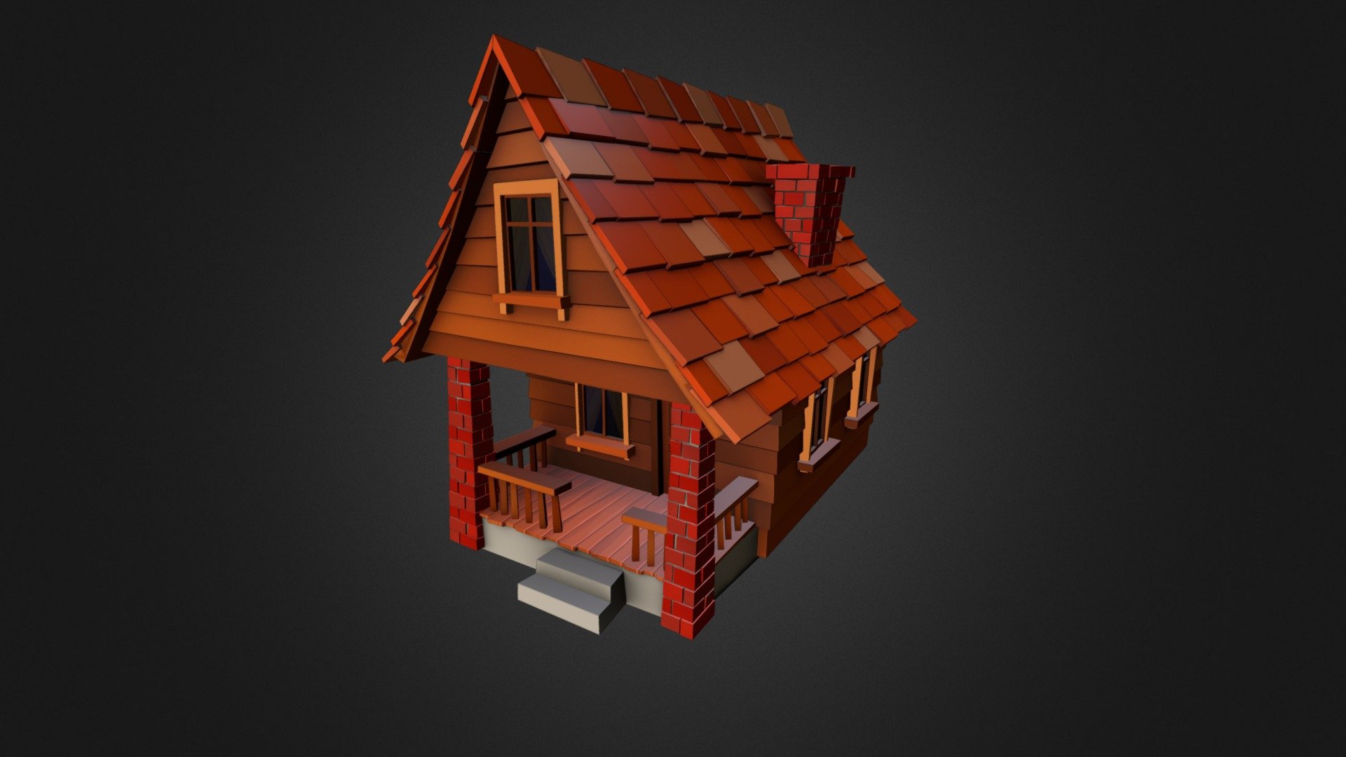 toon house - 3D model by mikeW (@mikewee) [958d48a] - Sketchfab