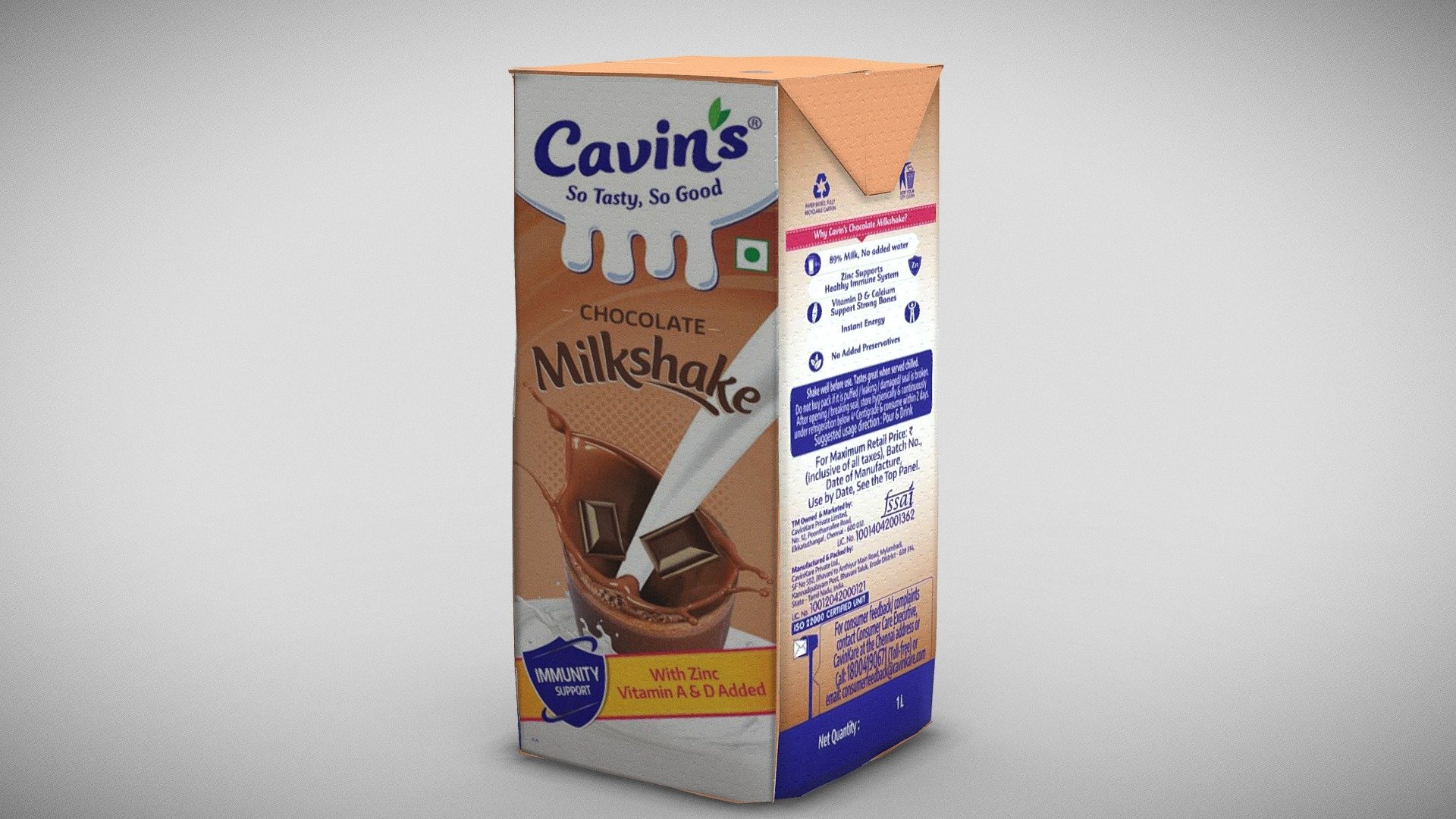Cavins MIlkshake 180ML - Download Free 3D model by NDesigns ...