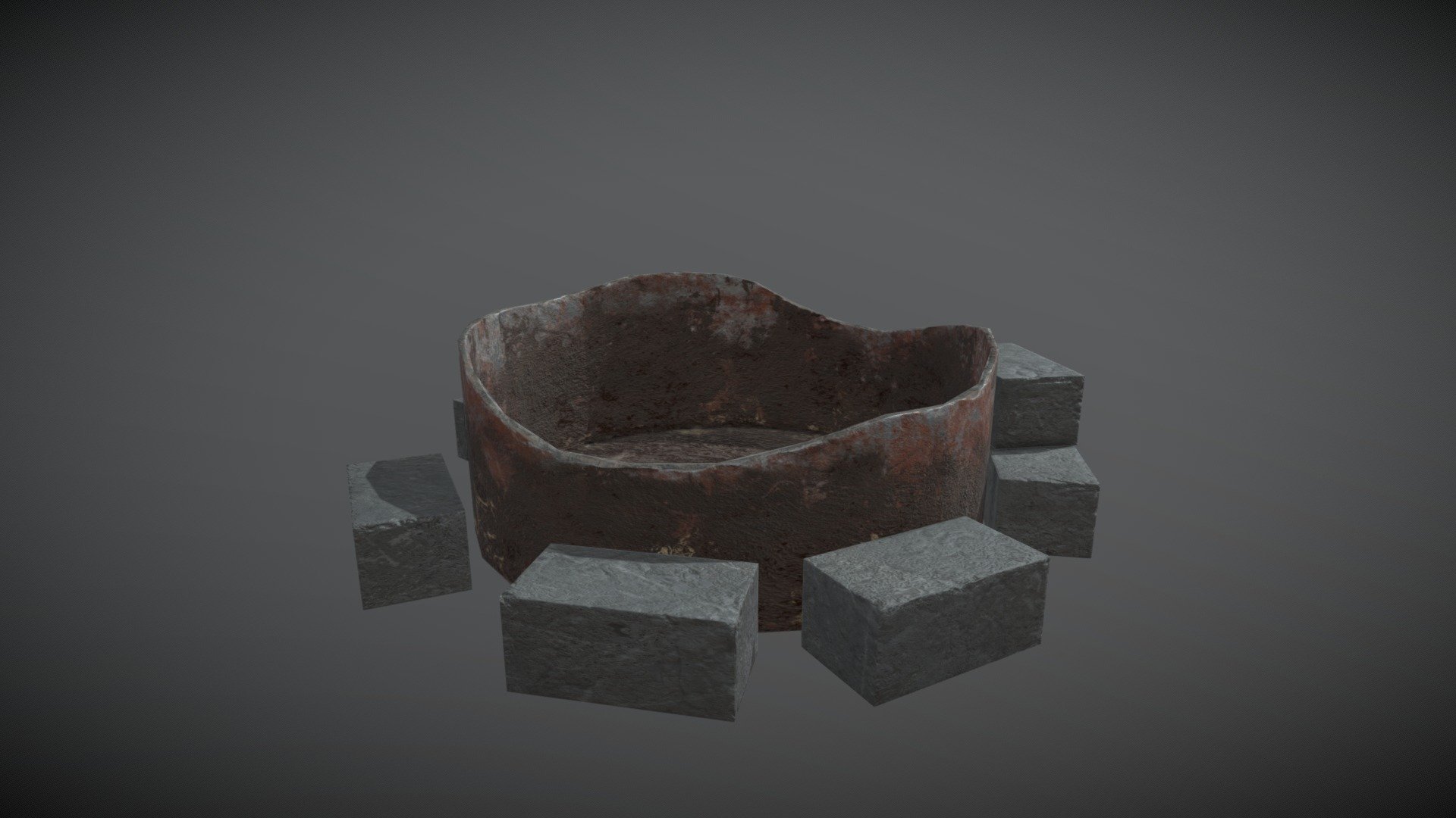 Low poly Fire barrel - Download Free 3D model by Crowol0 [958dfeb ...