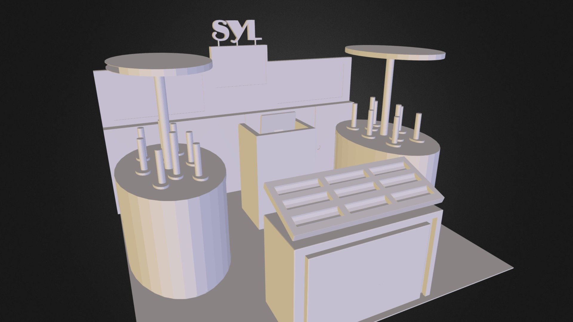 Stand - 3D model by 3dyuval [958fbb7] - Sketchfab