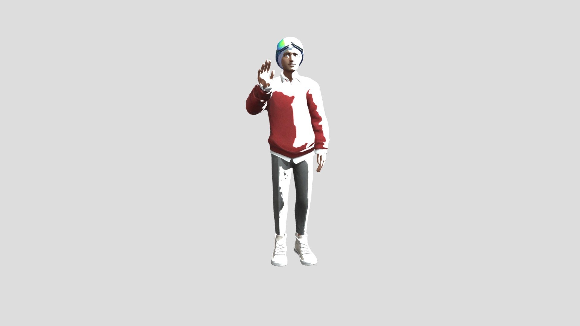Lan Waving Laju - Download Free 3D model by mizsaidah [9591d34] - Sketchfab