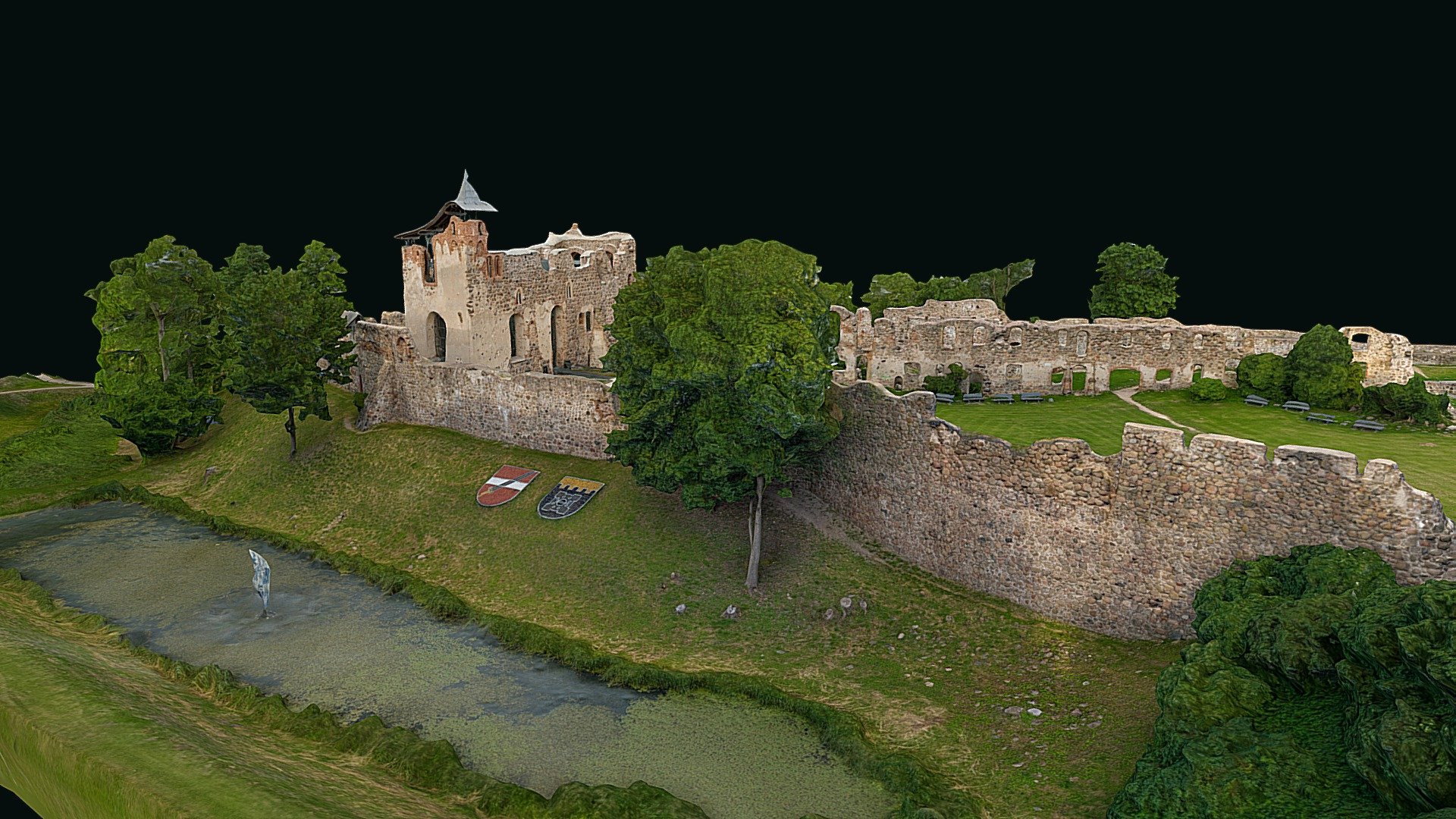 Dobele Castle ruins photogrammetry - 3D model by Saulius.Zaura [9591e10 ...