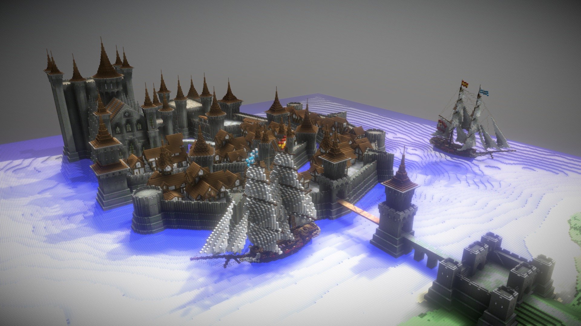 Medieval Fortress City - 3D model by IN MINE (@in_mine) [9594bd2 ...