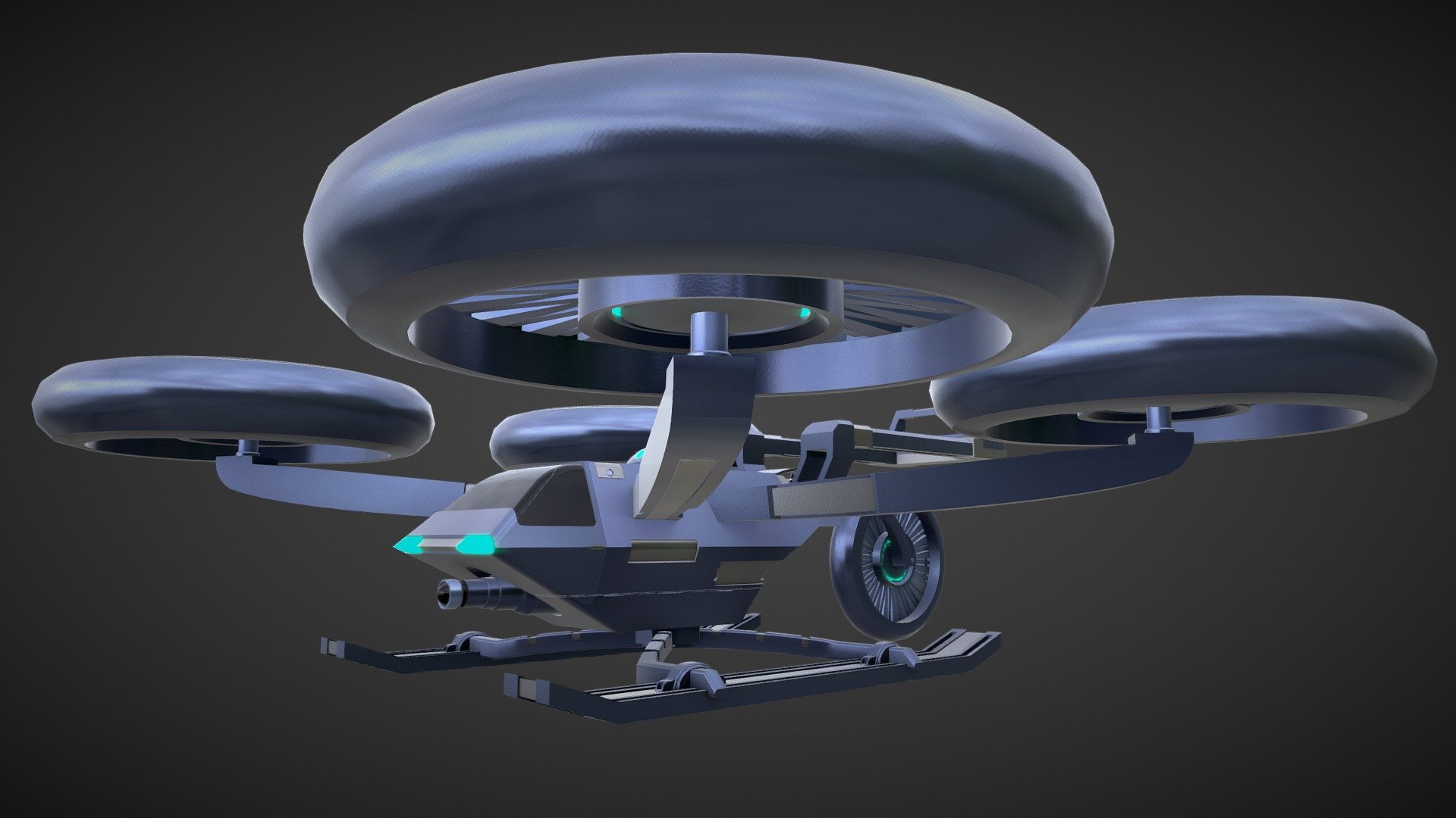 Sci_Fi Drone Chopper - Buy Royalty Free 3D model by Jon Marsee ...