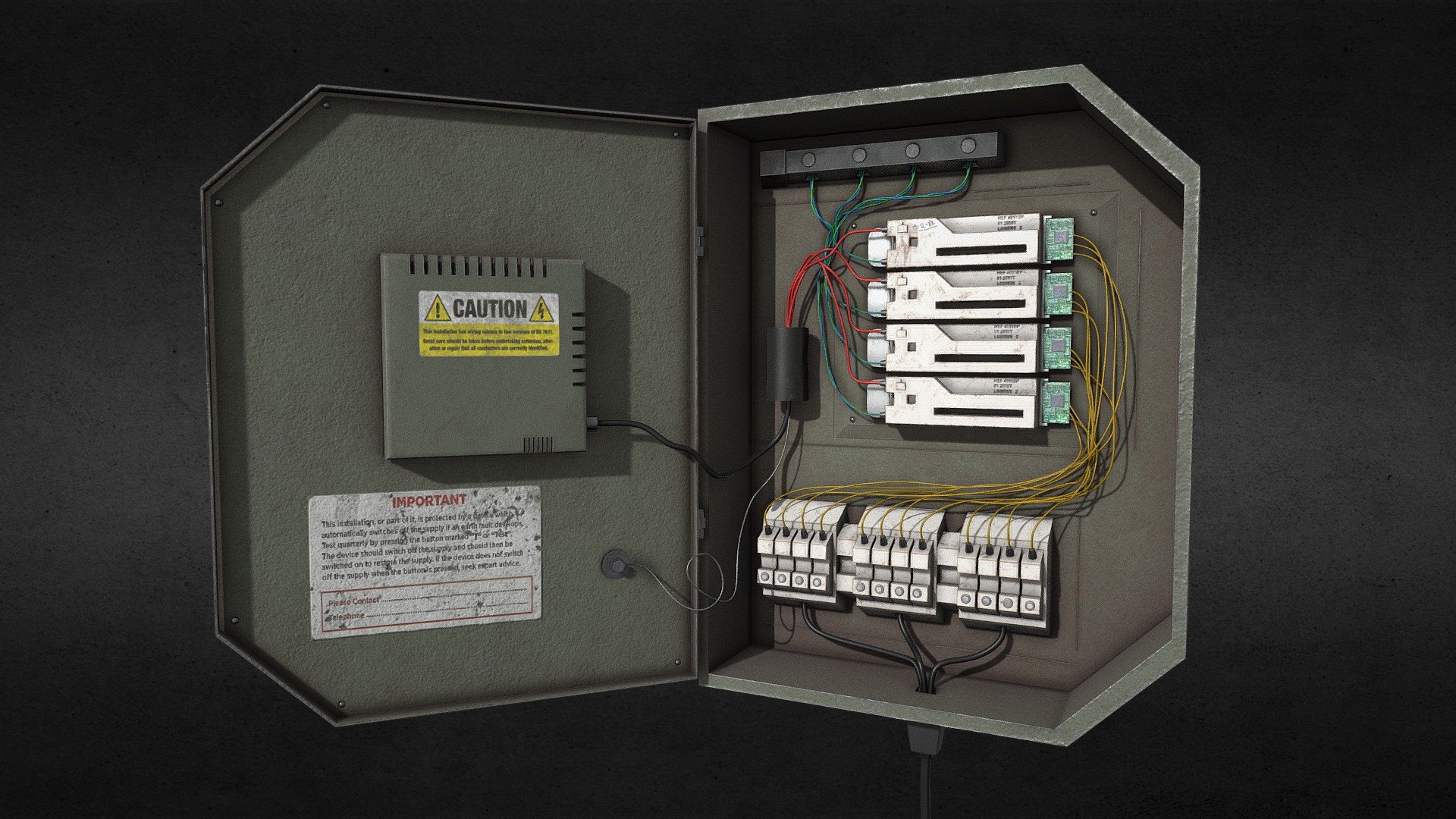 Electric Meter Box - 3D model by _atsman_ [959a60b] - Sketchfab