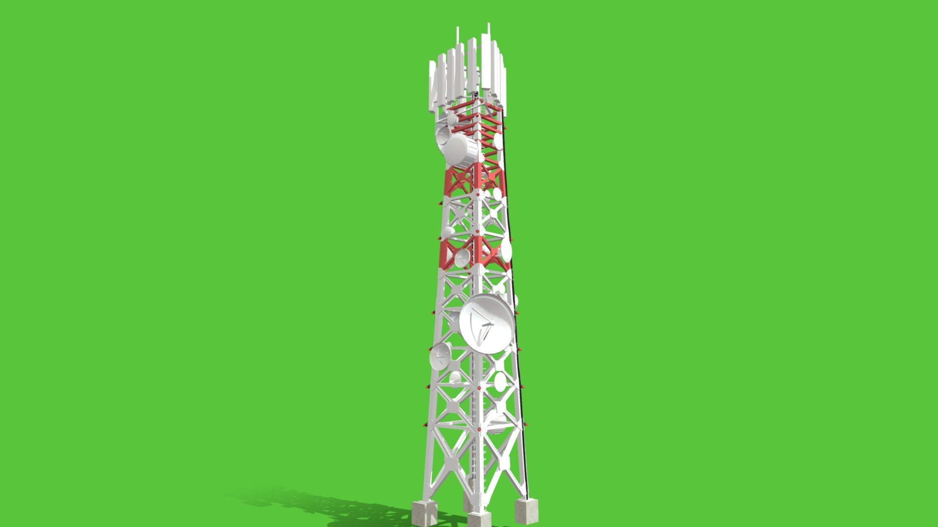 Aerial TV - Antennas - Tower TV - Download Free 3D model by arca_done ...