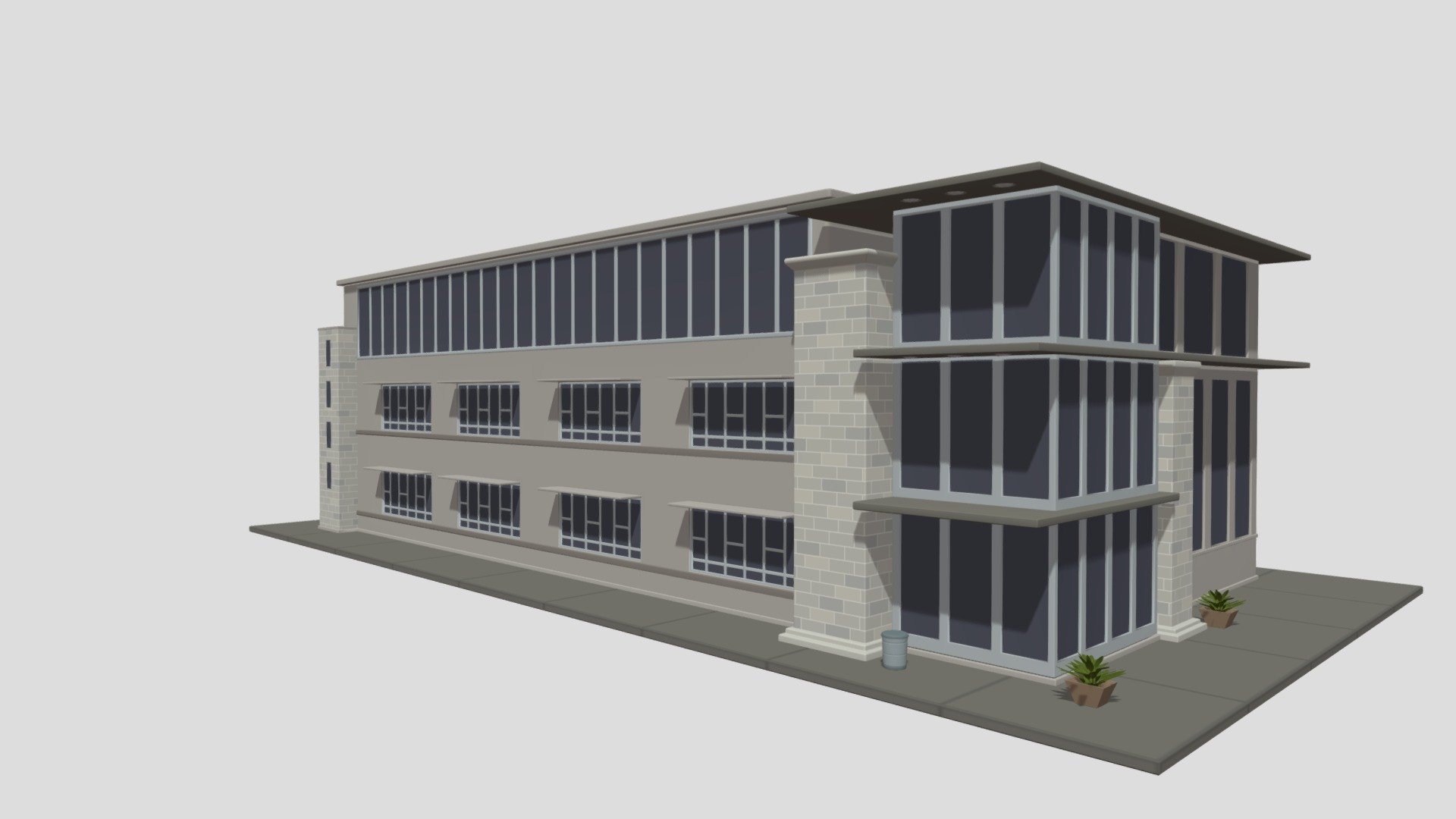 Office Building - 3D model by deerdesign.vn [959d6ee] - Sketchfab
