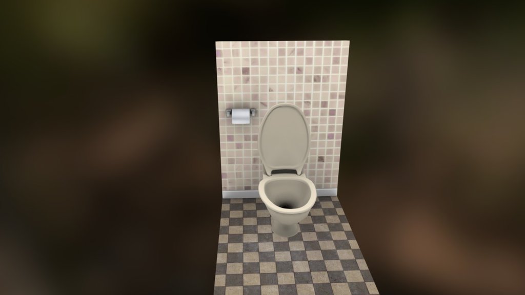 Toilet Scene - 3D model by Pixel Ninja (@demonoider) [959e25e] - Sketchfab